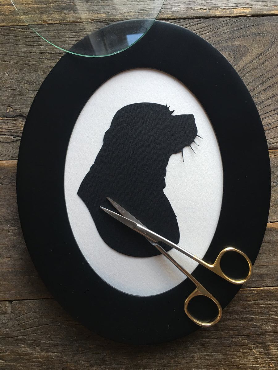 Oval Framed Custom Pet Portrait - Custom Pet Gift